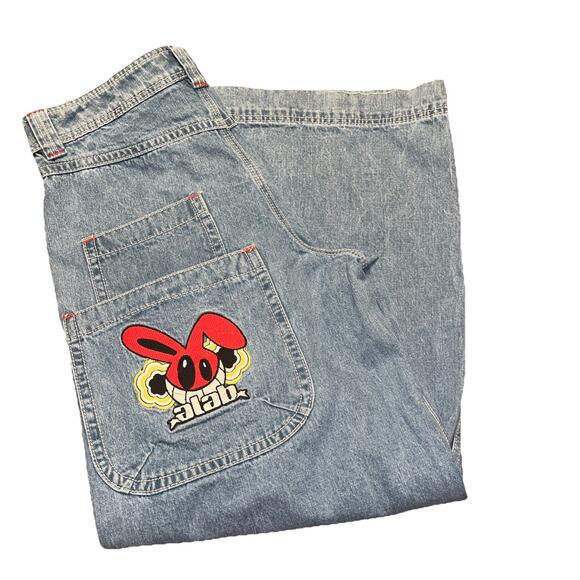 aLab | Jeans | Vtg Alab Mens 32x3 Wide Leg Jeans 9s Mega Rave Baggy ...